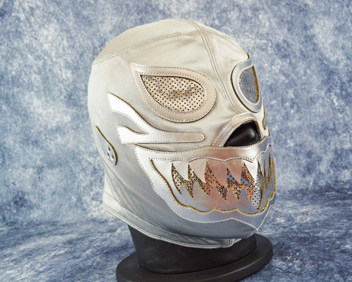 Silver Pro Grade Classic Lucha Libre Wrestling Mask | Express DHL ...
